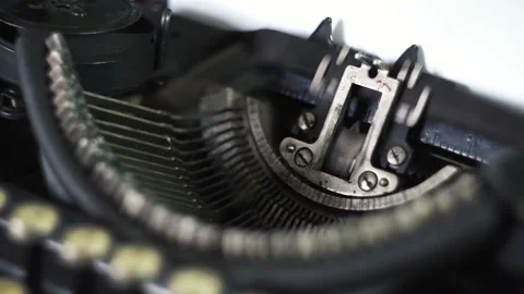 Typewriter Mechanism 4K | Stock Video | Pond5