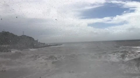 Typhoon Hagupit In Zhoushan, Zhejiang, C... | Stock Video | Pond5