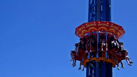 Typical drop at the famed Hair Raiser th... | Stock Video | Pond5