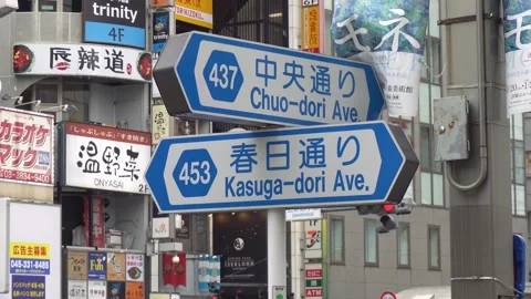 Japanese Street Signs Stock Videos – Royalty-Free HD & 4K Videos
