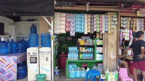 A typical Philippine Sari Sari store, lo... | Stock Video | Pond5