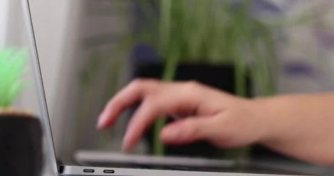 typing and shut down computer. powering ... | Stock Video | Pond5