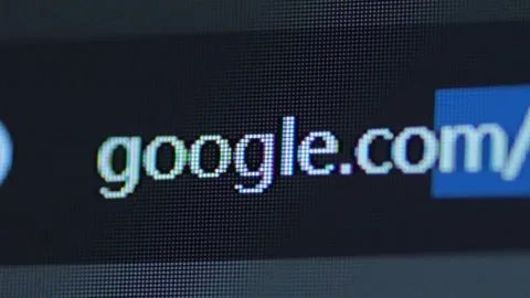Typing google into address bar search sc... | Stock Video | Pond5