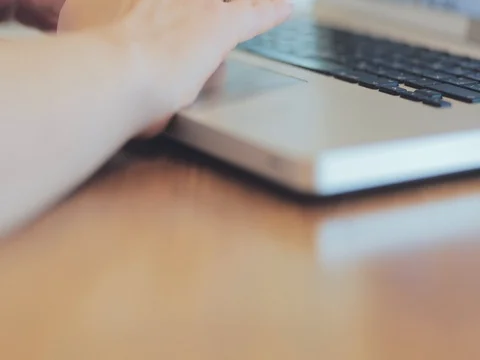 Typing on Keyboard CLOSE UP. 4K SLOW MOT... | Stock Video | Pond5