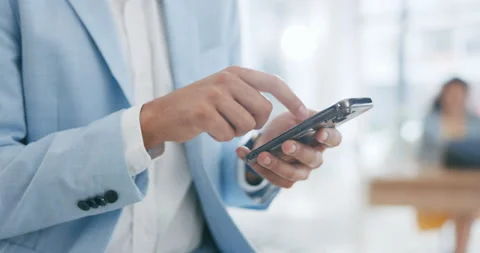 Typing, phone and hands of man in office... | Stock Video | Pond5