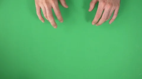 Typing on a Virtual Keyboard on a Green ... | Stock Video | Pond5