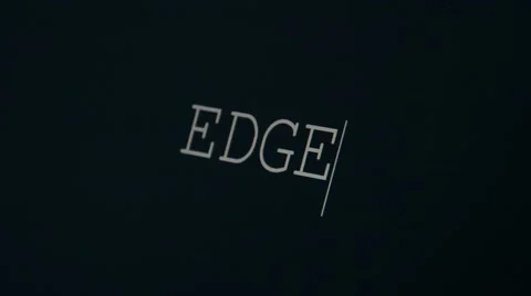 Typing word edge | Stock Video | Pond5