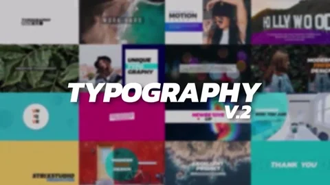 Typography ~ After Effects Project ~ AE #236574230 | Pond5