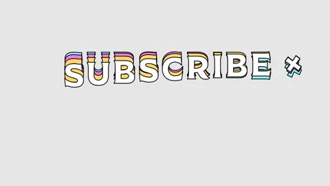 Typography animation "Subscribe" words. ... | Stock Video | Pond5