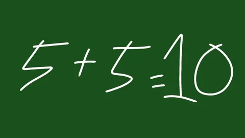 Typography math text animation with gree... | Stock Video | Pond5