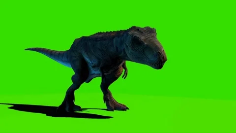 Tyrannosaurus rex Looking on Green Scree... | Stock Video | Pond5