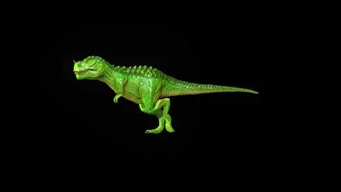 Tyrannosaurus Rex run animation 3D Rende... | Stock Video | Pond5
