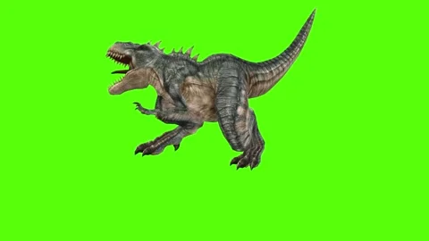Tyrannosaurus T-Rex Death Green Screen A... | Stock Video | Pond5