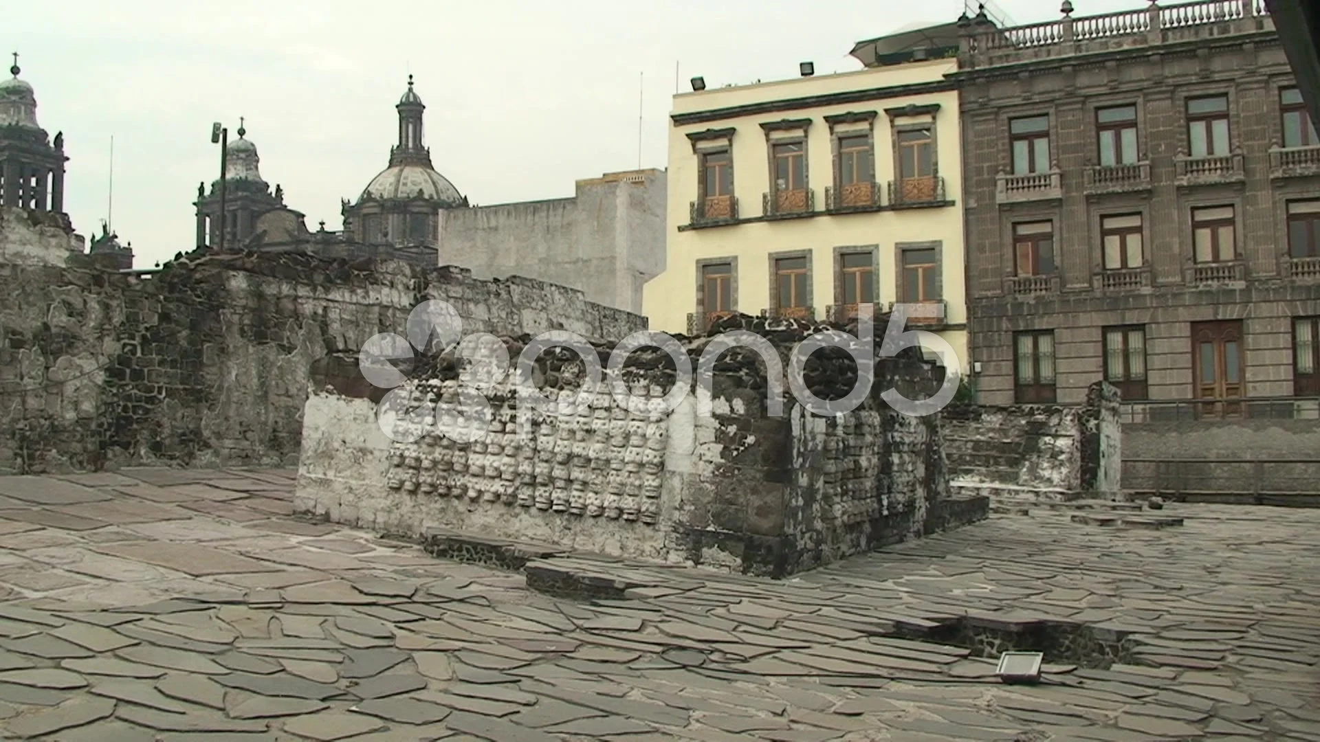 Tenochtitlan Ruins Skulls