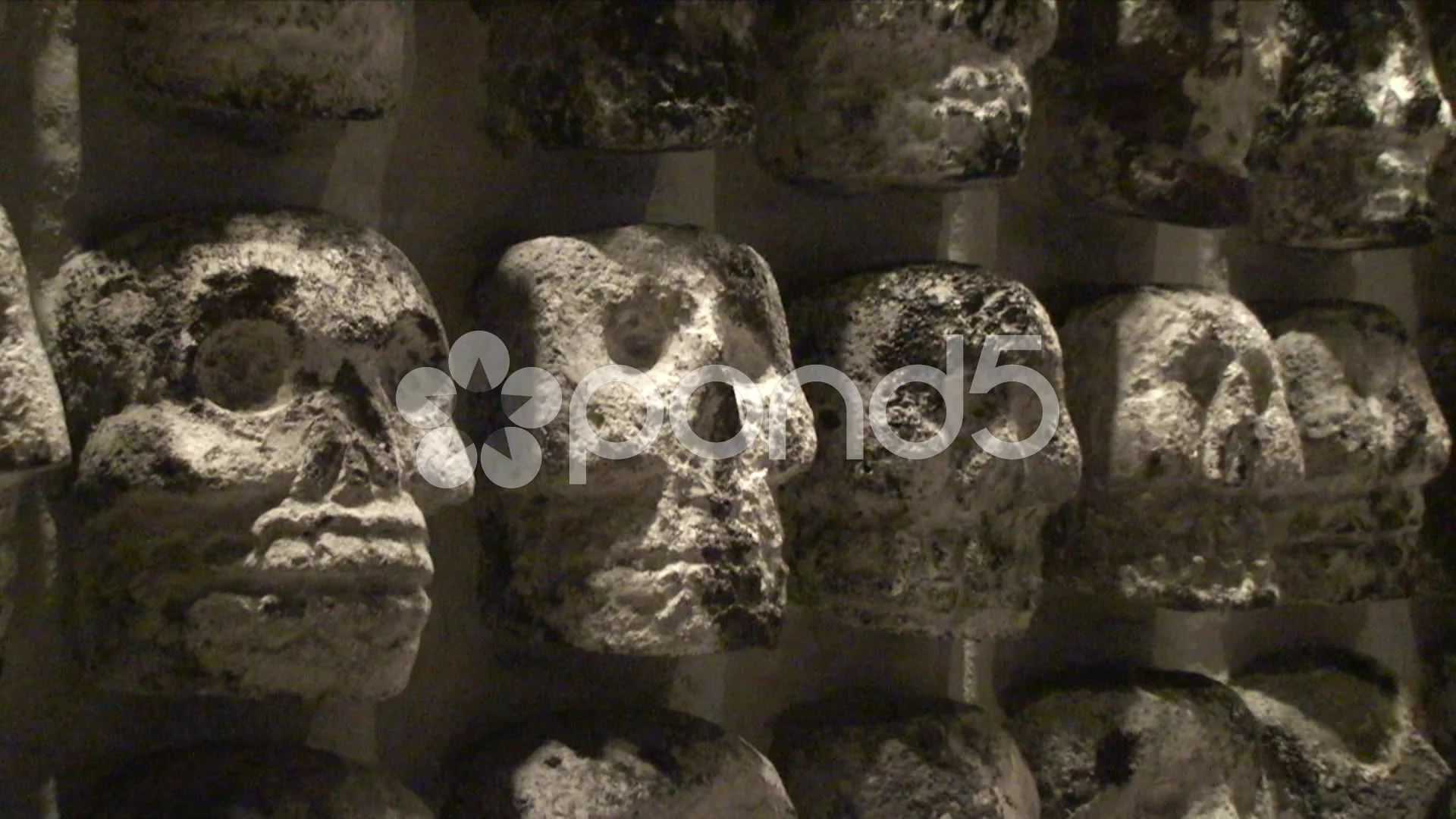 Tenochtitlan Ruins Skulls