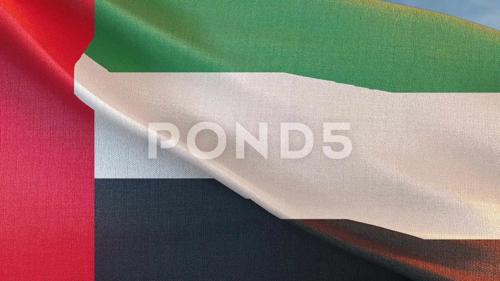 Uae Flag 3d Animation