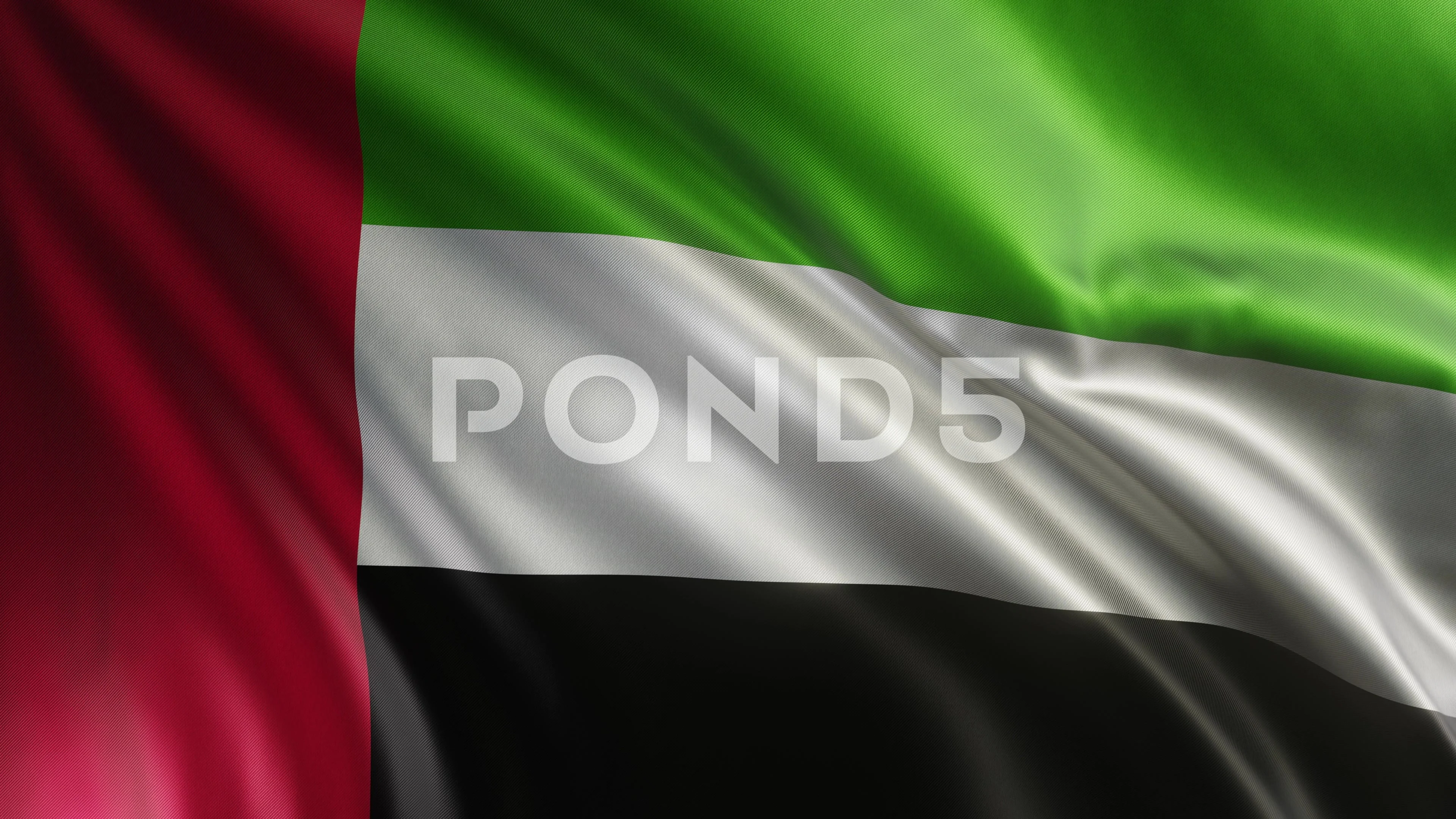 Uae Flag 3d Animation