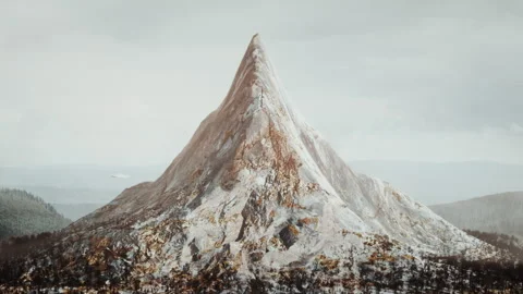 UAP flying UFO spaceship around the moun... | Stock Video | Pond5