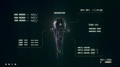 UAP Jellyfish Type Infographics of Alien... | Stock Video | Pond5