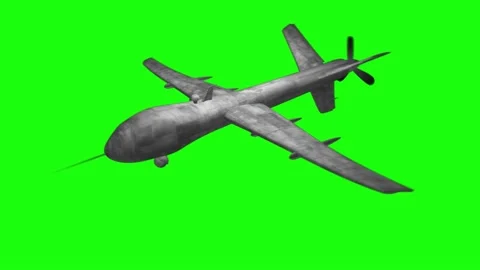 UAV drone military animation rotating in... | Stock Video | Pond5