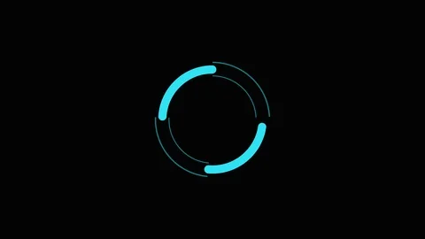 UD computer animated spinning circles. H... | Stock Video | Pond5