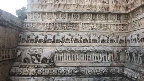 Udaipur, India - beautiful patterns of s... | Stock Video | Pond5
