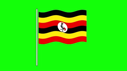Uganda flag seamless loop animation. Chr... | Stock Video | Pond5