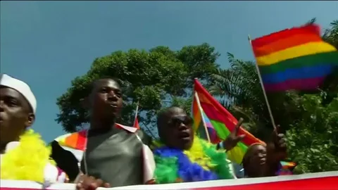 UGANDA-RIGHTS/GAY PRIDE Ugandans celebra... | Stock Video | Pond5