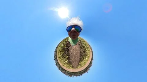 An ugly old bird man relaxing in sunflow... | Stock Video | Pond5