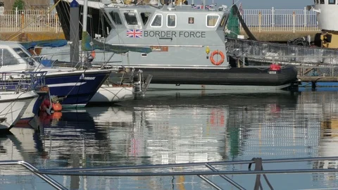 UK Border Force Coastal Patrol Vessel HM... | Stock Video | Pond5