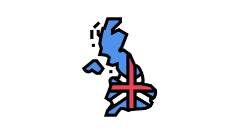 Uk Map Animation Stock Footage ~ Royalty Free Stock Videos | Pond5