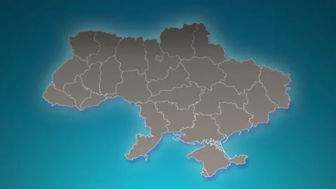 ukraine country map with zoom in Realist... | Stock Video | Pond5