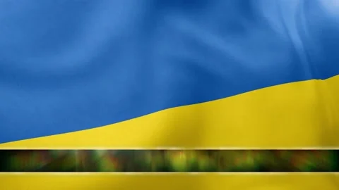 Ukraine flag waving with Animated Lower ... | Stock Video | Pond5