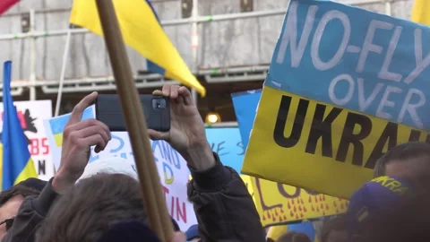 Ukrainian Community in Toronto Demonstra... | Stock Video | Pond5