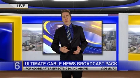 Ultimate Cable News Broadcast Pack ~ After Effects #112348940