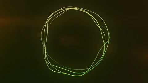 Ultra HD 4K Abstract 3D render neon circ... | Stock Video | Pond5
