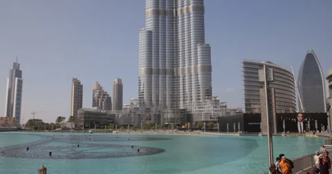 Ultra HD 4K People Walking Downtown Duba... | Stock Video | Pond5
