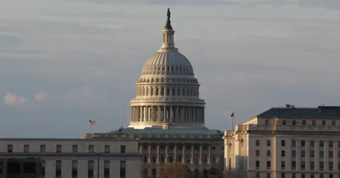 Us Capitol Building Aerial Stock Video Footage | Royalty Free Us ...