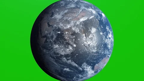 Ultra Realistic Earth in Space rotating ... | Stock Video | Pond5