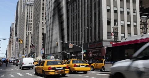 UltraHD 4K 6th Avenue Midtown Manhattan ... | Stock Video | Pond5
