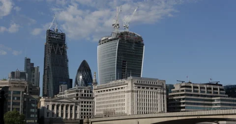 UltraHD 4K Busy City London Skyline Gher... | Stock Video | Pond5