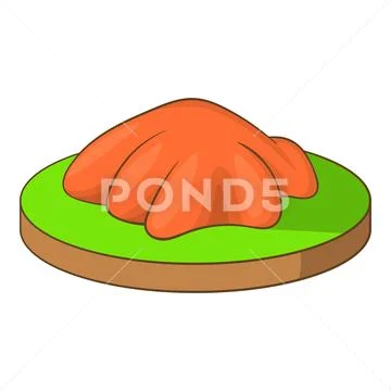 Uluru symbol of Australia icon, cartoon style ~ Clip Art #76358999