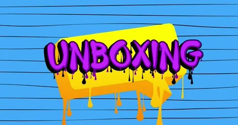 Unboxing. Graffiti word | Stock Video | Pond5