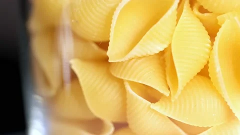 Uncooked Pasta. Dry Macaroni, Moving Bac... | Stock Video | Pond5