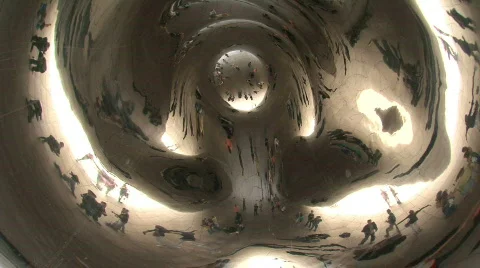 Under The "Bean" at Millennium Park, Chi... | Stock Video | Pond5