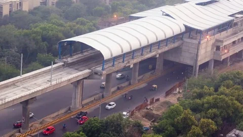 Under construction overhead metro statio... | Stock Video | Pond5