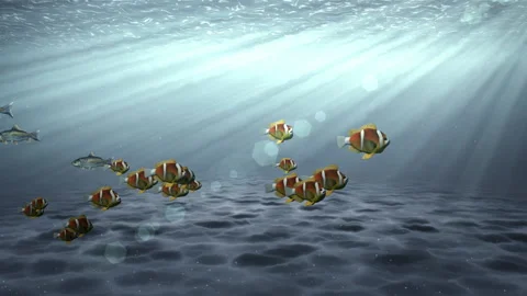 Under water aquarium loop animation | Stock Video | Pond5