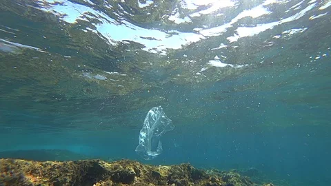 Under water pollution of a transparent p... | Stock Video | Pond5