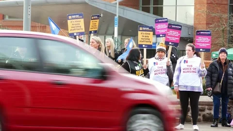 Underfunded and overworked NHS workers a... | Stock Video | Pond5