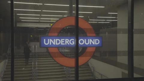 Underground logo, The roundel, the symbo... | Stock Video | Pond5